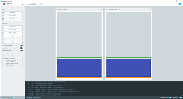 nRF52833dk only working when flash via nRFgo Studio - Nordic Q&A - Nordic DevZone - Nordic DevZone