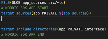 I add C.file but zephyr error - Nordic Q&A - Nordic DevZone - Nordic DevZone