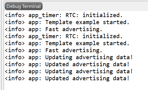 Dynamically updating advertising service data not working - Nordic Q&A - Nordic DevZone - Nordic ...