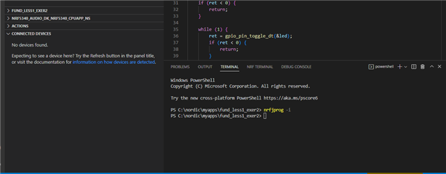 Vs Code Reports ‘no Devices Found For My Nrf5340 Sdk Nordic Qanda Nordic Devzone Nordic Devzone