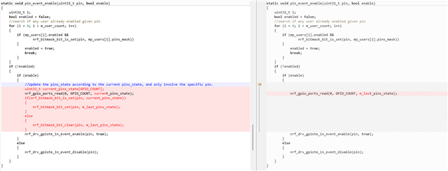 Bug In App Gpiote C And An Improvement For Isr In Nrfx Gpiote C Nordic Qanda Nordic Devzone