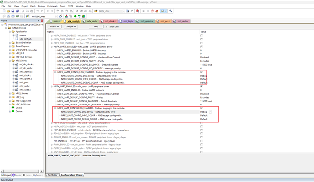 case about nRFx log enable - Nordic Q&A - Nordic DevZone - Nordic DevZone