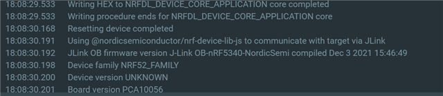 I can't write softdevice S340 7.0.1 to nrf52840 PCA 15600 board through nrf Programmer v3.0.4 ...
