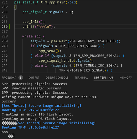 Debugging TF-M application RoT service with nRF5340-DK - Nordic Q&A ...