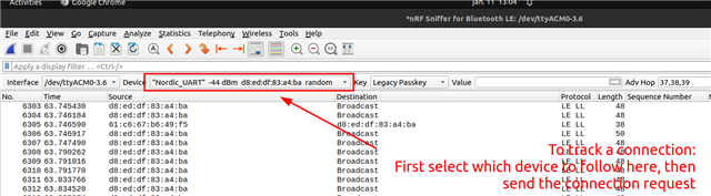 Well... cant see anything useful on wireshark - Nordic Q&A - Nordic DevZone - Nordic DevZone