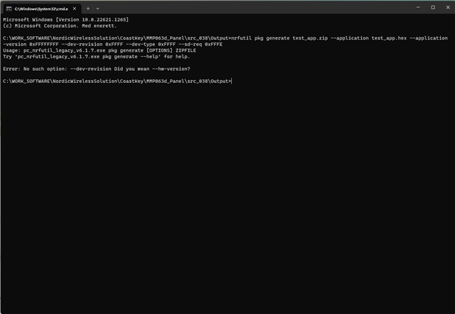 Creating Dfu Package With Latest Nrfutil Tool V7 Nordic Qanda Nordic Devzone Nordic Devzone