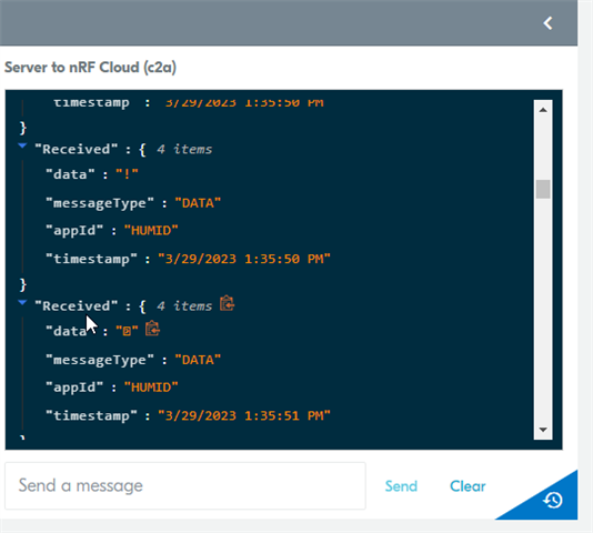 how to convert the data sending to cloud from an nrf9160 - Nordic Q&A - Nordic DevZone - Nordic ...