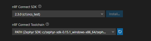 Ncs V2 3 0 Add Build Configuration Failed Nordic Qanda Nordic Devzone Nordic Devzone
