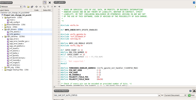 Example Code Gpiotepca10040 Not Compiling Nordic Qanda Nordic Devzone Nordic Devzone 3195