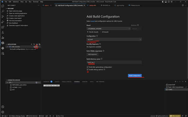 Sample(samples/subsys/usb/console) failed to achieve expected effect - Nordic Q&A - Nordic ...