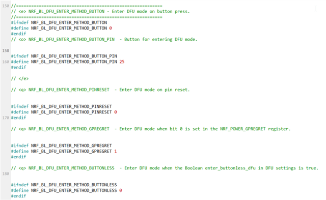 nRF52833 not going into DFU when setting GPREGRET - Nordic Q&A - Nordic DevZone - Nordic DevZone