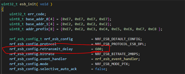 Nrf52832 Esb Tx Is Disturbed When Sending Data Nordic Qanda Nordic Devzone Nordic Devzone