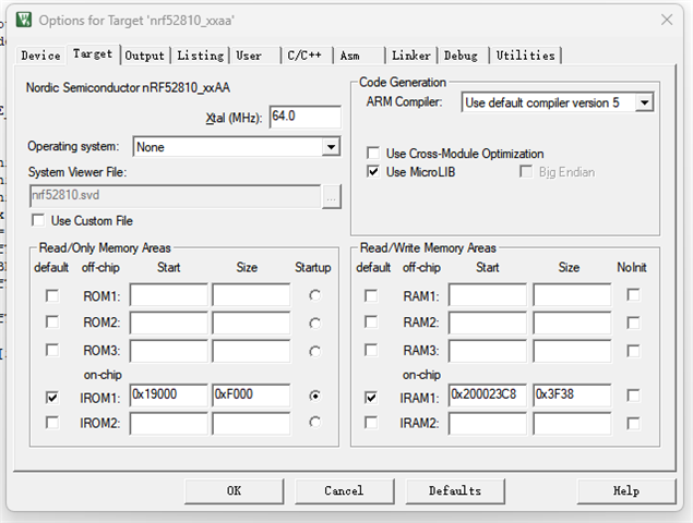 Flash in nRF52810 with SDK17.1 - Nordic Q&A - Nordic DevZone - Nordic DevZone