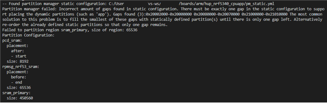 Partition Manager static and RAM configurations - Nordic Q&A - Nordic DevZone - Nordic DevZone