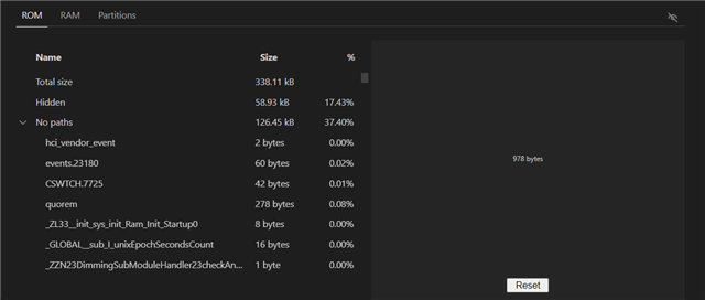 Need help interpreting memory report - Nordic Q&A - Nordic DevZone - Nordic DevZone