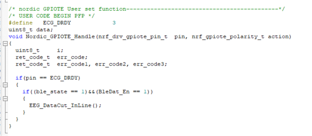 Reference "sd_ble_opt_set(BLE_COMMON_OPT_PA_LNA, &opt)" function causes GPIOTE interrupt to fail ...