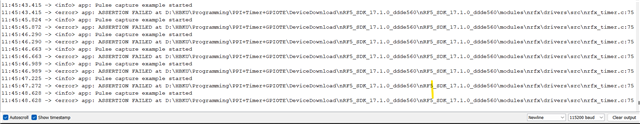 Unable to capture the pulse at GPIO - Nordic Q&A - Nordic DevZone - Nordic DevZone