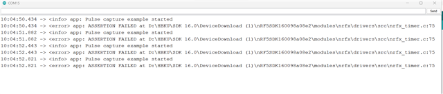 Unable to capture the pulse at GPIO - Nordic Q&A - Nordic DevZone - Nordic DevZone