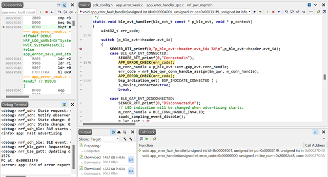 Error analysis when adding DFU feature in project(RTC2+custom BLE+SPI+ADC) - Nordic Q&A - Nordic ...