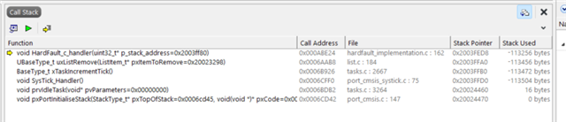 Using dynamic memory allocation with nrf_malloc with Softdevice s140 running causes hardfault ...