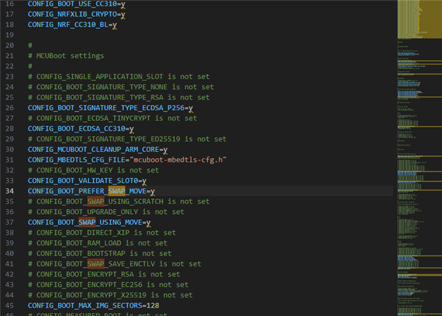 [nRF52832] SMP serial server on slot 1 failed : Unable to determine flash sector of the image ...