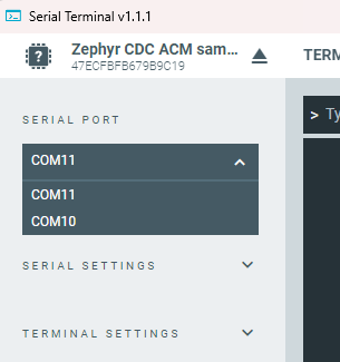 Two COM ports with CDC ACM samples - Nordic Q&A - Nordic DevZone - Nordic DevZone