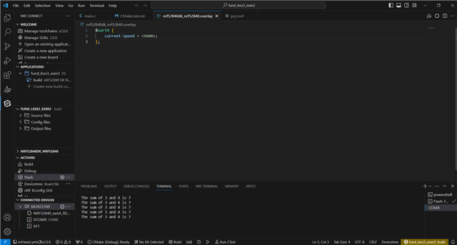 DevAcademy ncs fundamentals Lesson 3 Exercise 2 - Nordic Q&A - Nordic DevZone - Nordic DevZone