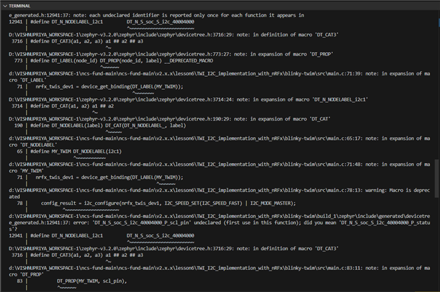 Issues With Building Twim I2c Master Using Nrf52840dk Nrf52840 Board Using Toolchain 2 4 2 And
