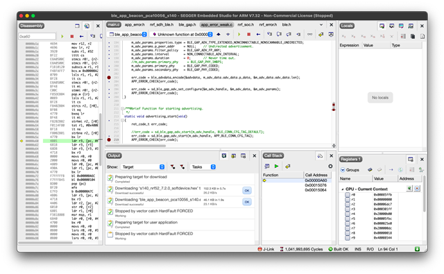 SDK-15.3 + S140 6.1.1 for Ext Adv + Coded Phy on 52840-DK then Adafruit ...