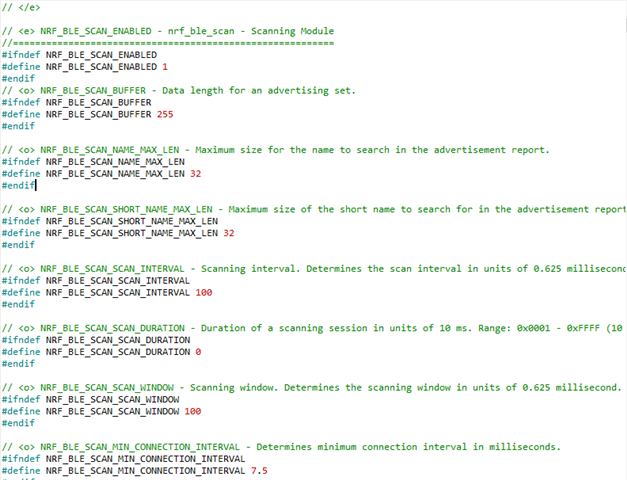 Soft Device Scan Parms Not Being Set Correctly From Struct Nordic Qanda Nordic Devzone