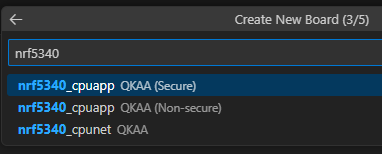 Creating a ne Board based on nRF5340 which not fit to available devices at jlink Setup - Nordic ...