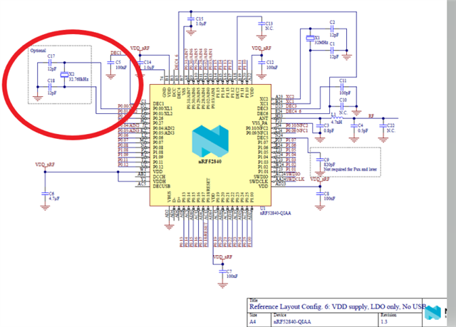 Optional 32.768kHz crystal - Nordic Q&A - Nordic DevZone - Nordic DevZone