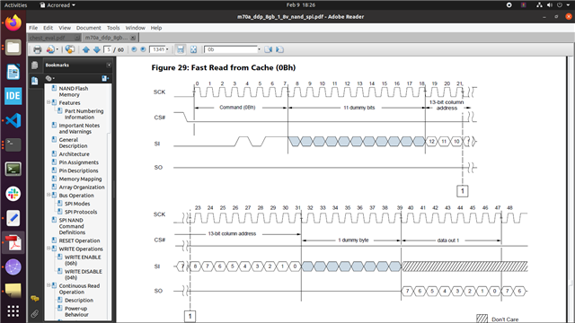 Qspi Command Is Not Working As Expected In Nand Flash For Zephyr Based Driver Development