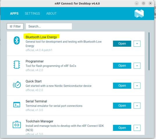 nRFConnect Desktop application is not working properly on the Ubuntu system when I tried to ...