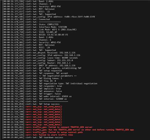 Need help to run TWT on nrf7002dk - Nordic Q&A - Nordic DevZone - Nordic DevZone