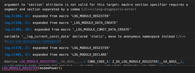 Weird warning about LOG_MODULE_REGISTER - Nordic Q&A - Nordic DevZone ...