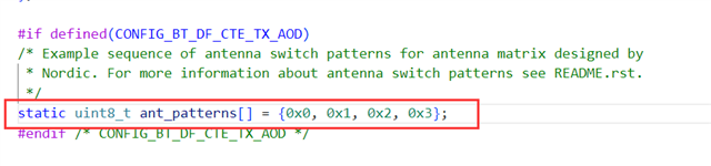 Configuration of CTE data transmission and reception in low-power Bluetooth AOD mode using ...