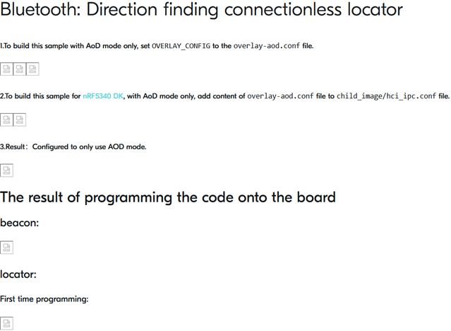Configuration of CTE data transmission and reception in low-power Bluetooth AOD mode using ...