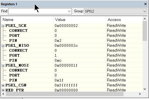 SPIM registers don't match what was configured - Nordic Q&A - Nordic DevZone - Nordic DevZone