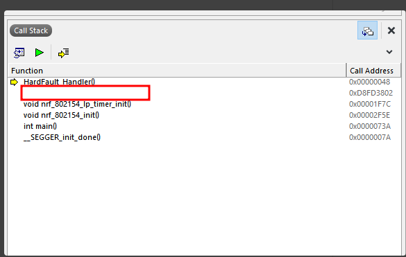 HardFault_Handler() gets called after trying to start the LFCLK or HFCLK - Nordic Q&A - Nordic ...