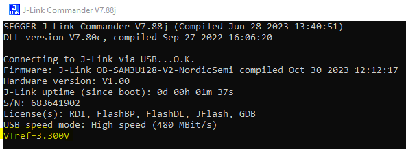 Error when writing with J-Link - Nordic Q&A - Nordic DevZone - Nordic DevZone