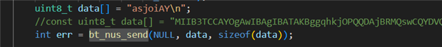 bt_nus_client_send\bt_nus_send - Nordic Q&A - Nordic DevZone - Nordic DevZone