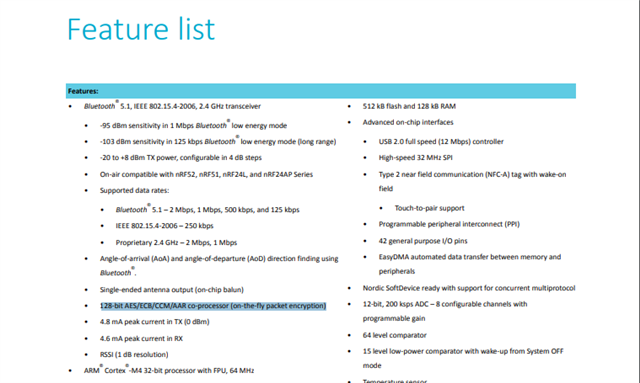 256-bit AES CBC Encryption on nrf52833 board in Mbedtls functions ...