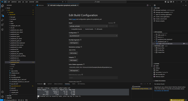 nRF52805 Peripheral_UART - Nordic Q&A - Nordic DevZone - Nordic DevZone