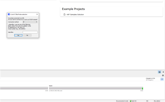 Segger is not detecting the nrF5280-DK Board - Nordic Q&A - Nordic DevZone - Nordic DevZone