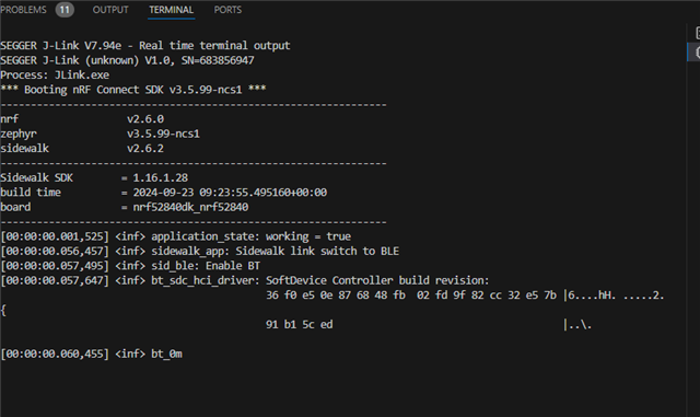 sid_end_device demo run error - Nordic Q&A - Nordic DevZone - Nordic DevZone