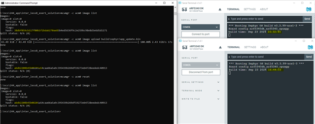 NRF5340DK: mcumgr reports "bootable: false" for image list with CONFIG_BOOT_SERIAL_WAIT_FOR_DFU ...