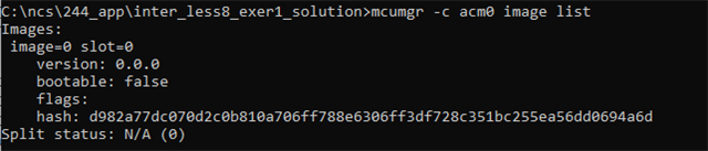 Nrf5340dk Mcumgr Reports Bootable False For Image List With Config Boot Serial Wait For Dfu