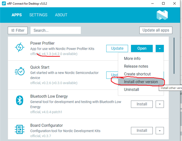 Power profiler shows blank (white) window. - Nordic Q&A - Nordic DevZone - Nordic DevZone