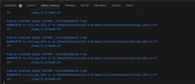 Nrf5340 error hangs and does not work ? - Nordic Q&A - Nordic DevZone - Nordic DevZone